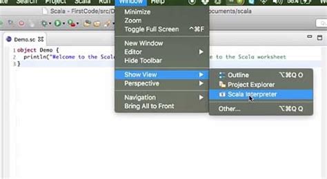 Getting Started With Scala Code Example Hello World
