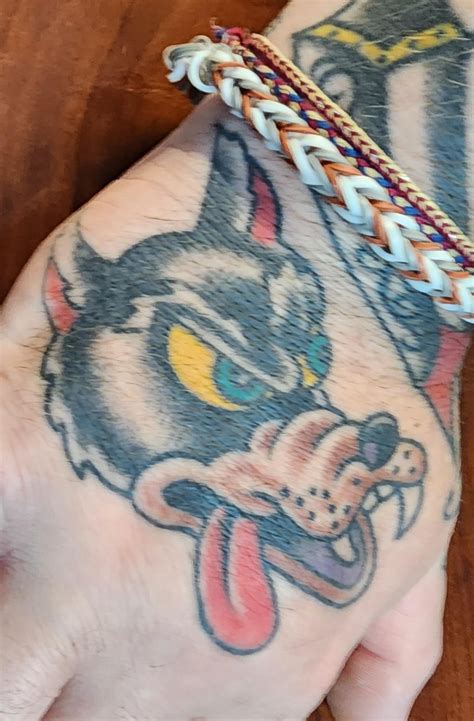 My New Wolf Tat R Gratefuldead