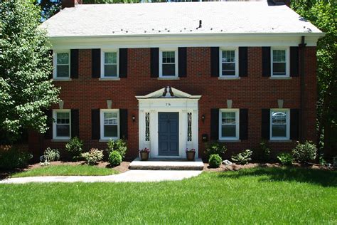 Painted Brick Colonial Homes