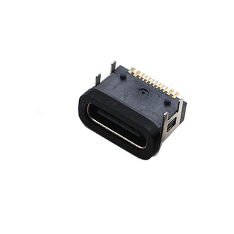Usb Type C Receptacle 16pin Single Row Smt On Board Waterproof Pn
