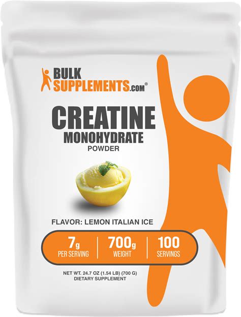 Creatina Limón Hielo Italiano Impulso De Rendimiento Fresco Y Refres