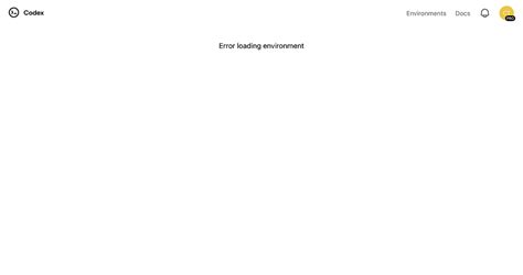 Codex Error Loading Environment Coding With Chatgpt Openai Developer Community