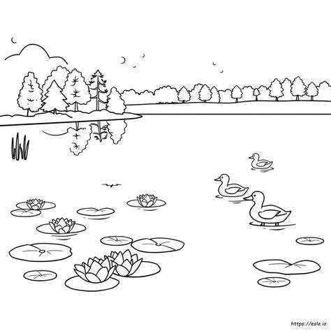 Lake Coloring Pages To Print