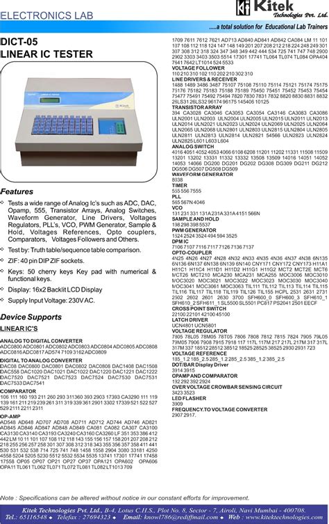 Dijital Ic Tester Analog Ic Tester Doğrusal Ic Tester Buy Ic Test Cihazı Dijital Ic Test