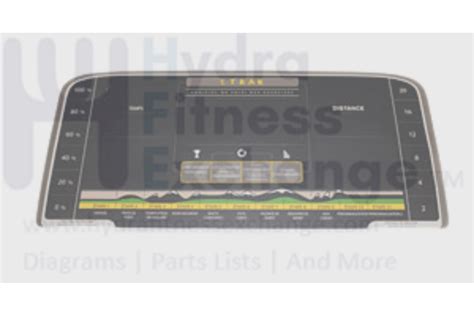 Horizon Fitness Ce9 2 Ep543 Elliptical Display Console Upper Overlay Hydrafitnessparts