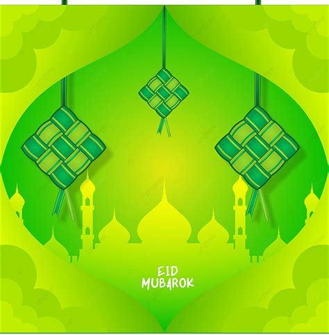 Green Eid Background Green Eid Mubarok Background Image For Free Download