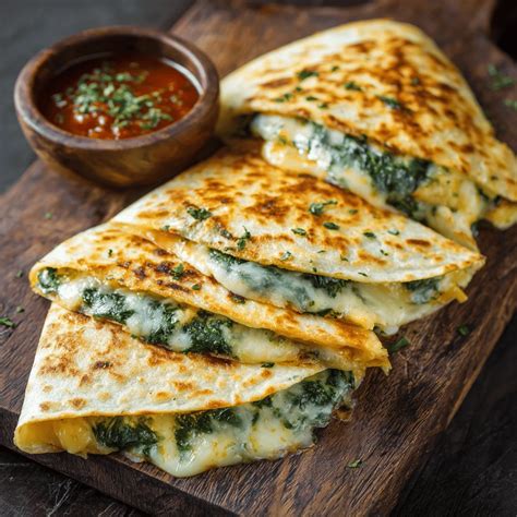 Spinach And Cheese Quesadillas A Delicious And Easy Recipe