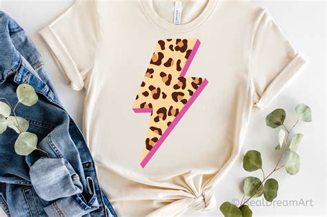 Leopard Lightning Bolt Svg Graphic By Realdreamart · Creative Fabrica