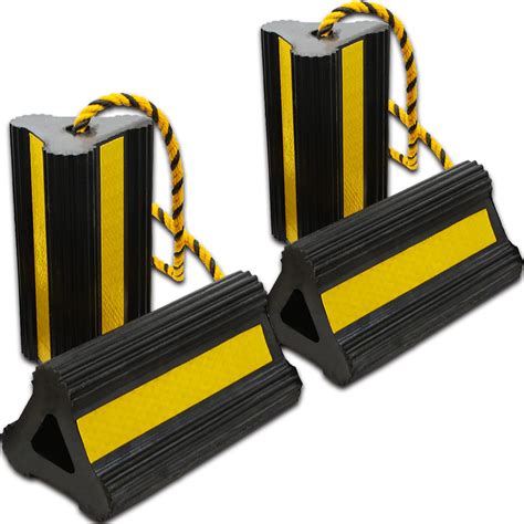 Metal Wheel Chocks Securityman Heavy Duty Wheel Chocks For Travel