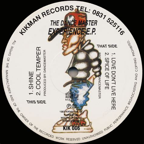 Dancemaster - The Dance Master Experience E.P. | Discogs