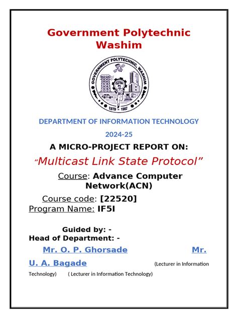 acn microproject pdf computer network routing
