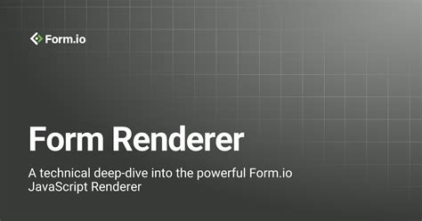 Form Renderer Documentation