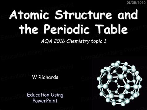 Chemistry Atomic Structure And The Periodic Table Education Using Powerpoint