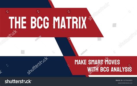 Bcg Matrix Business Framework Analyzing Companys Stock Vector Royalty