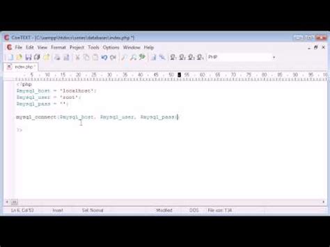 Beginner PHP Tutorial Connecting To A Server And Database Part YouTube