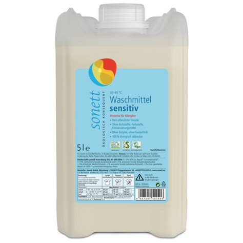 Buy Sonett Detergent Sensitive 30° 95°c 5l Kanela