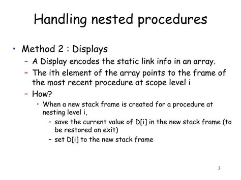 Ppt Handling Nested Procedures Powerpoint Presentation Free Download