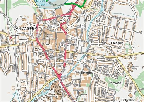 Lancaster Street Map