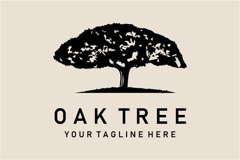 Oak Tree Vintage Logo Icon And Symbol Graphic By Sypit08 · Creative