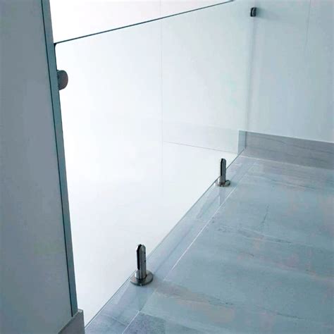 Miniposte Redondo De 16cm De Alto Para Barandal De Cristal Templado De