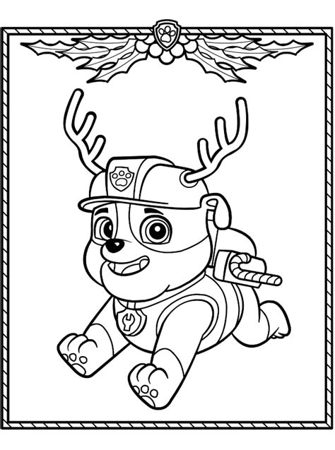 Printable Paw Patrol Coloring Pages Rubble 2025