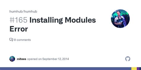Installing Modules Error · Issue 165 · Humhub Humhub · Github