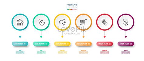 타임라인 차트 비즈니스 인포그래픽 일러스트 무료 다운로드 Lovepik
