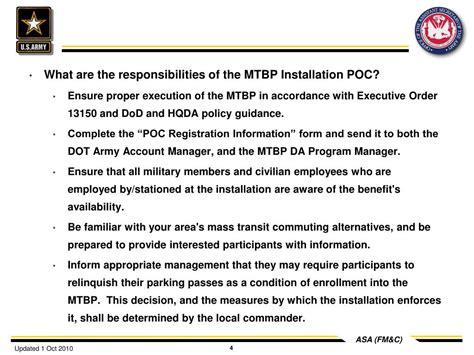 Ppt Department Of The Army Mass Transportation Benefit Program Mtbp Powerpoint Presentation