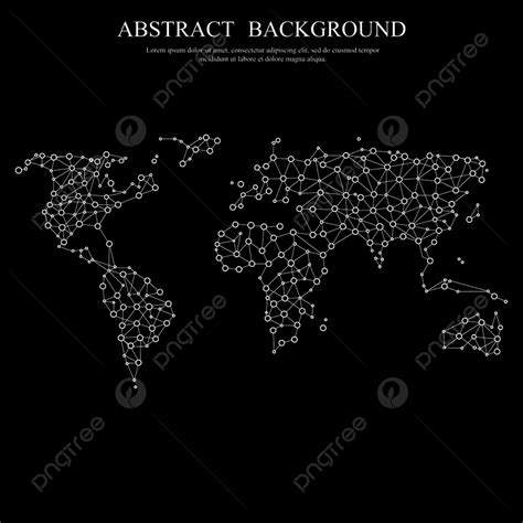 Polygonal Abstract World Map Template Download On Pngtree