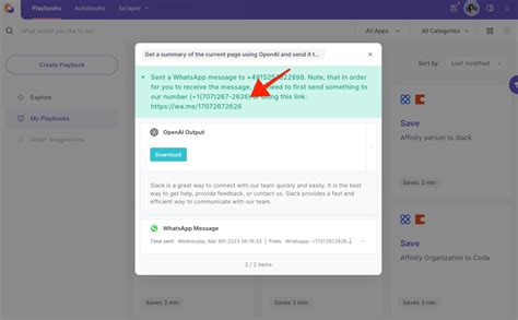 Summarize Web Pages Using OpenAI And Share On WhatsApp Instantly