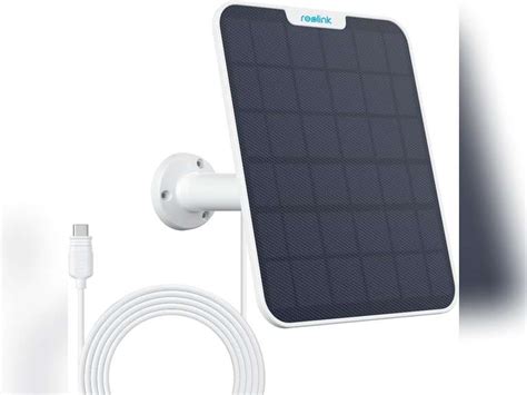 Reolink 6w Solar Panel White Non Stop Solar Power Supply For All Wireless Battery Camera