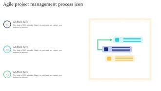 Agile Project Management Process Icon PPT Sample