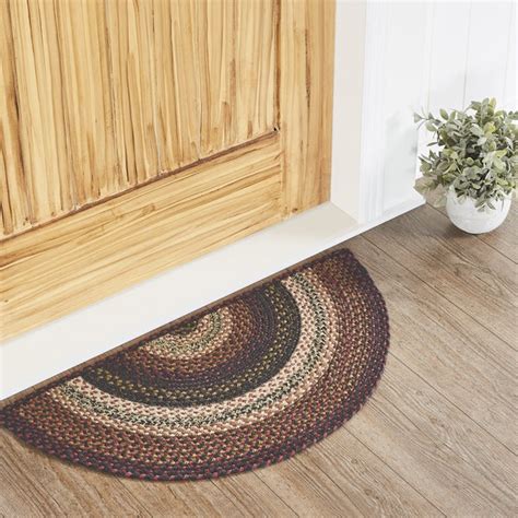 Brick Raven Collection Braided Rugs Rectangle Lange General Store