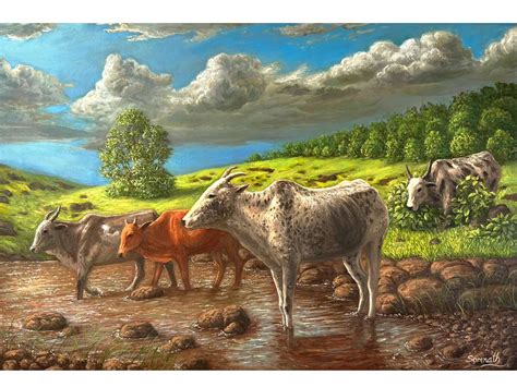 A Journey Of Survival Oil Painting By Somnath Harne Exotic India Art