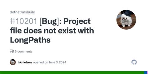 Bug Project File Does Not Exist With Longpaths · Issue 10201