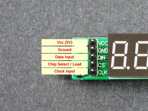 Max7219 8 Digit 7 Segment Socketed Red Display Module Protosupplies