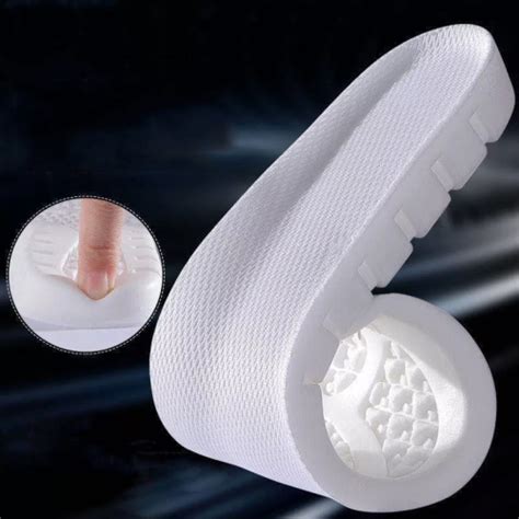 6 쌍 085 스포츠 Insoles 남성과 여성 통기성 땀 흡수성 탈취제 실리콘 두꺼운 충격 흡수 깔창 크기 38 흰색