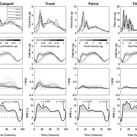 Spm1d Regression Analysis Of The Run Task For The Four Body Worn Download Scientific Diagram