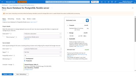 Quickstart Create An Azure Database For Postgresql Flexible Server Azure Database For