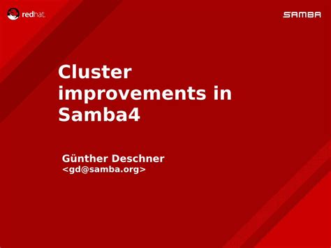pdf cluster improvements in samba4 samba opening windows gd