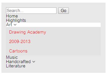 Html How To Add Padding To Vertical Dropdown Without Messing Up Dropdown Stack Overflow