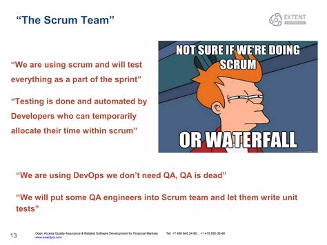 Extent 2016 Managing Qa For Complex Systems In Agile Development Framework Ppt