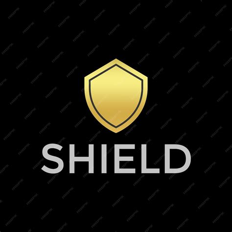 Premium Vector Shield Gold Logo Design Concept Vector Shield Quality