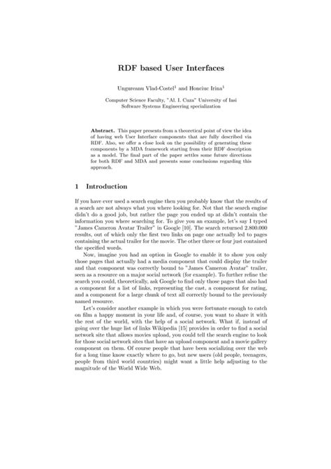 Rdf Based User Interfaces Pdf