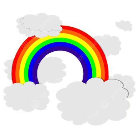 무지개와 구름 무지개 구름 설계 Png 일러스트 및 Psd 이미지 무료 다운로드 Pngtree