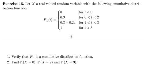 How To Calculate Probability At A Point From Cumulative Distribution