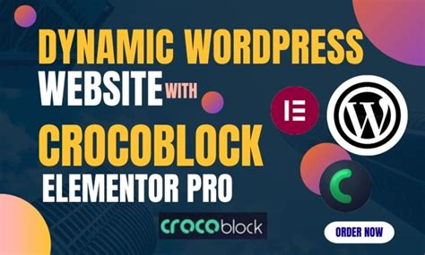 build dynamic wordpress website with jet engine crocoblock or elementor