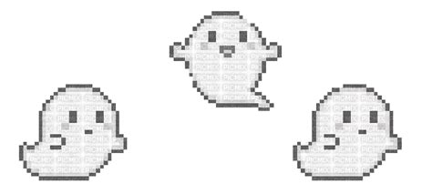 Ghosts Pixel Pixels Animated Spirits Spirit Ghost White
