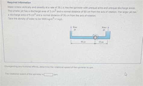 solved water enters vertically and steadily at a rate of 35