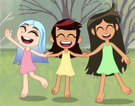 Andrea Molly And Libby Wear The Spring Dresses By Deaf Machbot On